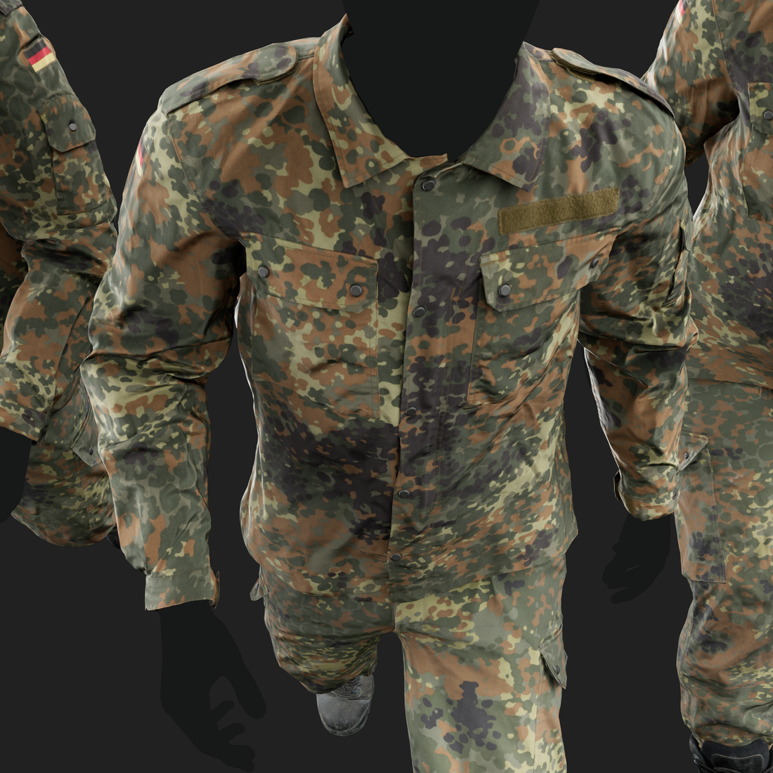 Germany Bundeswehr Uniform 3D Models | VR4D