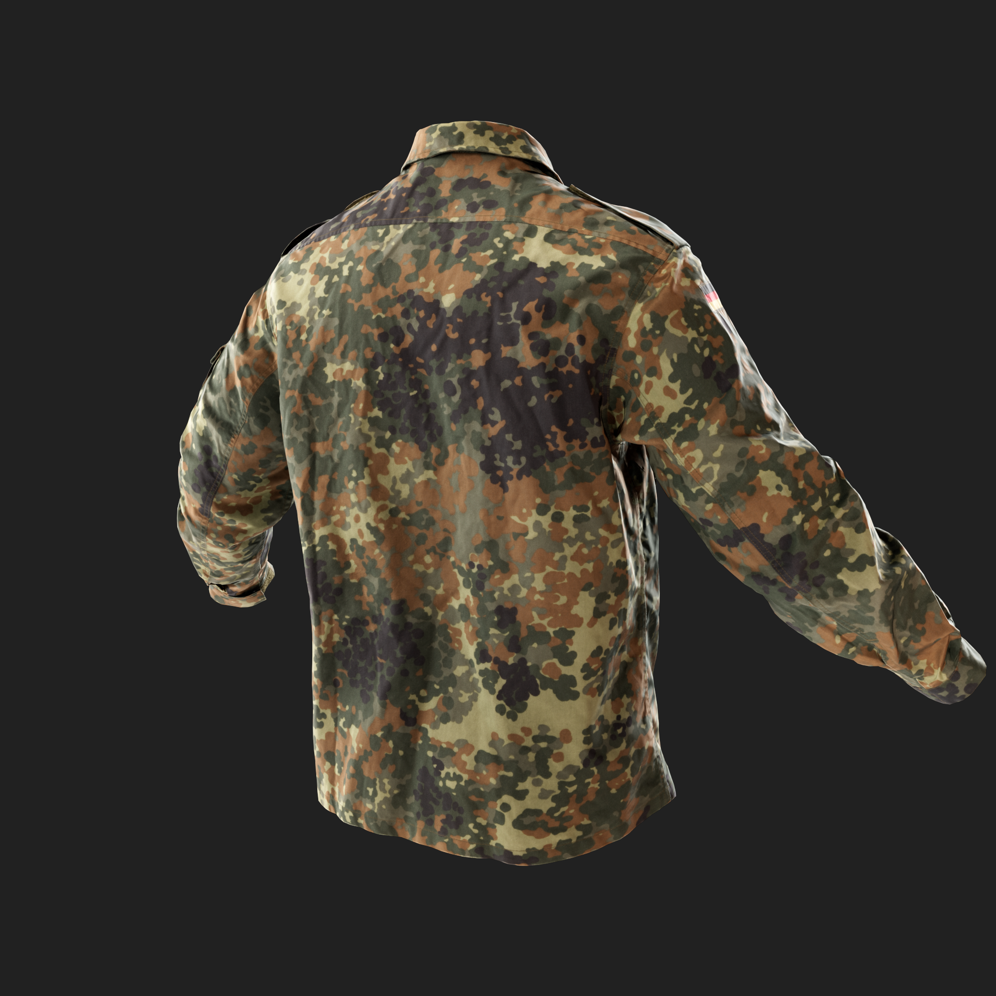 3D Model of Military Jacket crafted through Photogrammetry Scan