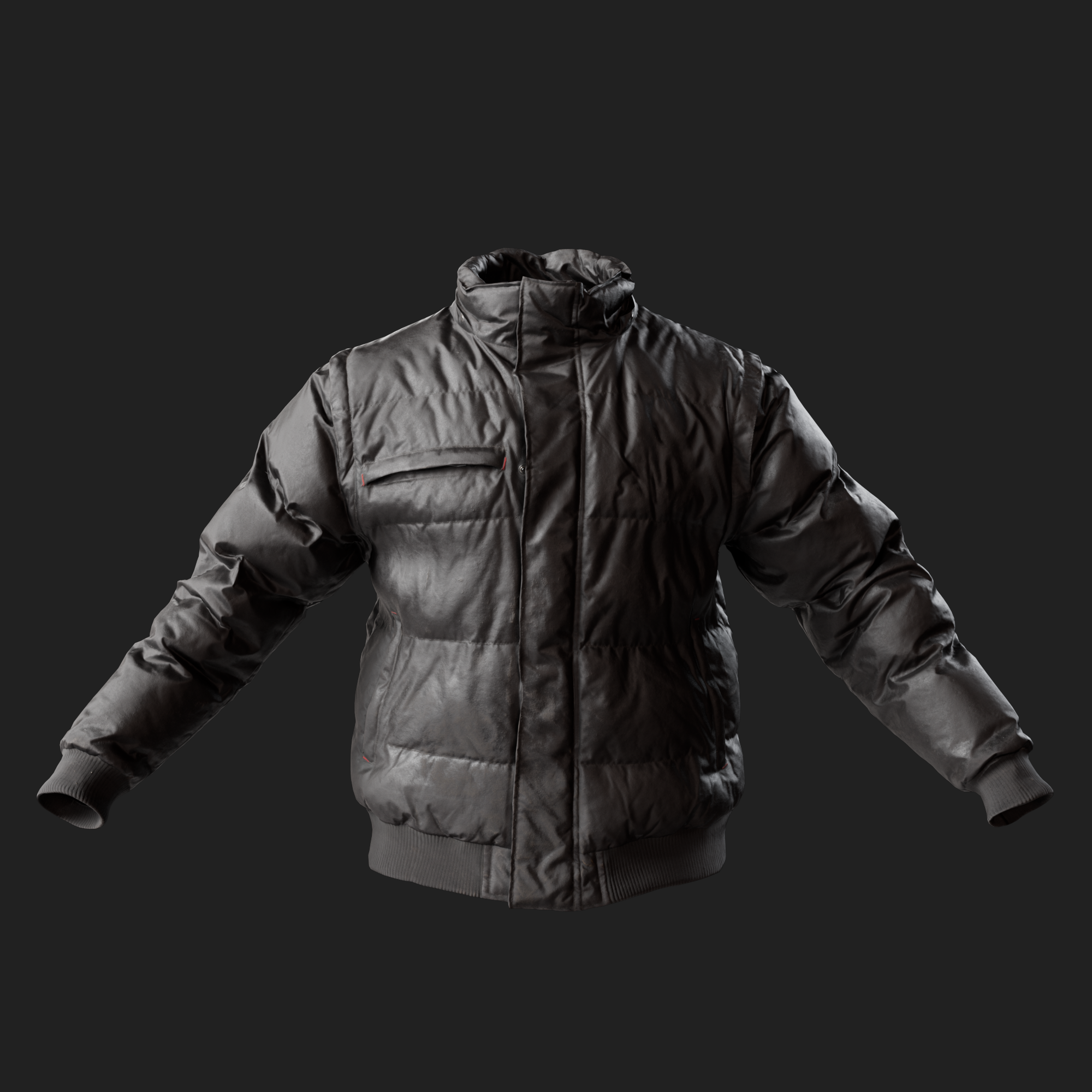 3D Model of Men's Winter Jacket crafted using Photogrammetry Scan